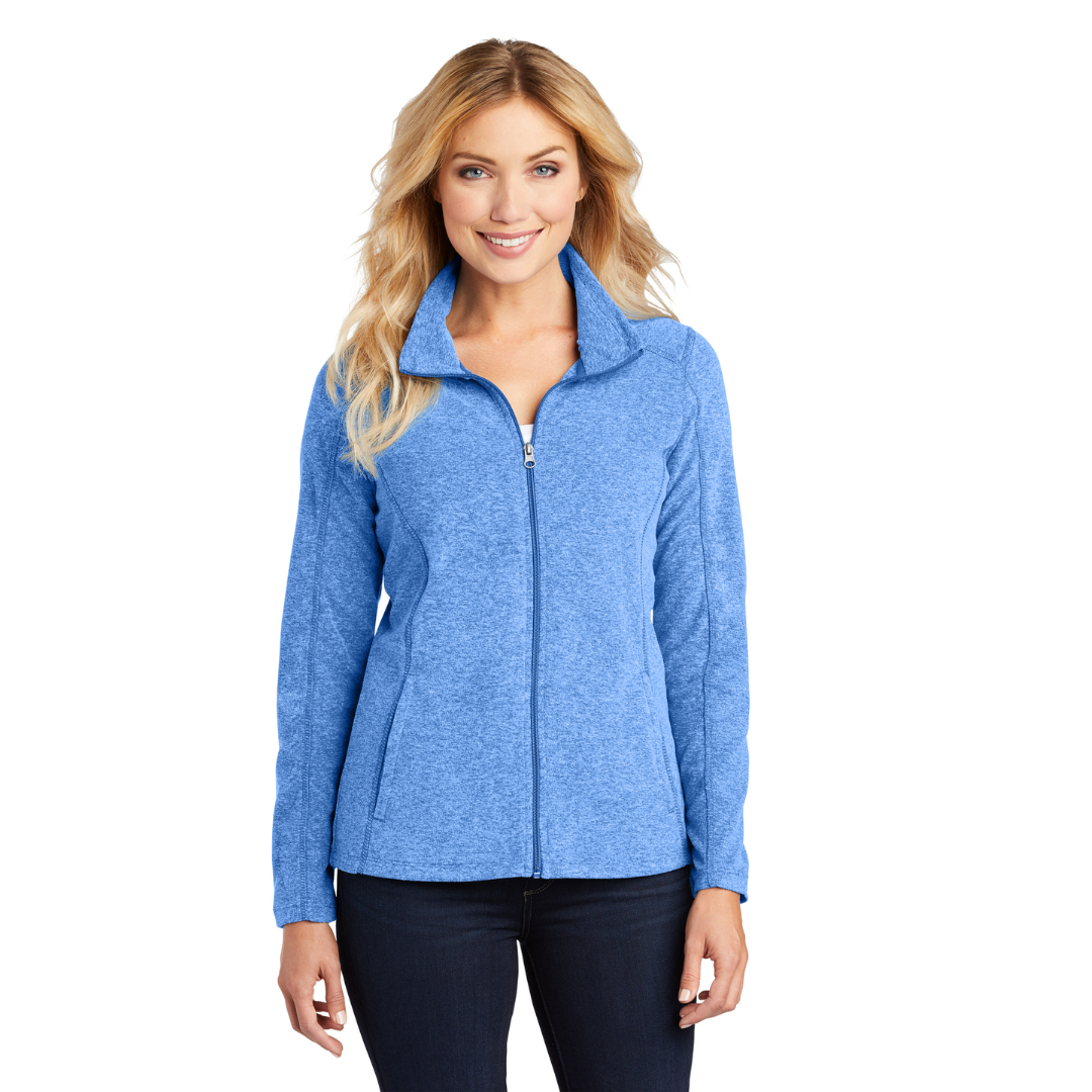Port Authority® Ladies Heather Microfleece Full-Zip Jacket – NHA Gear