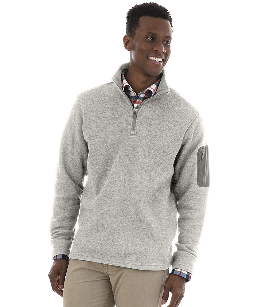 MEN’S HEATHERED FLEECE PULLOVER – NHA Gear